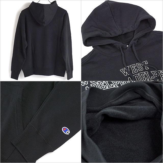 Champion チャンピオン メンズ フーデッド スウェットシャツ HOODED SWEATSHIRT C3-U113-090 FW21 トップス ベーシック コットンUSA ブラック ...