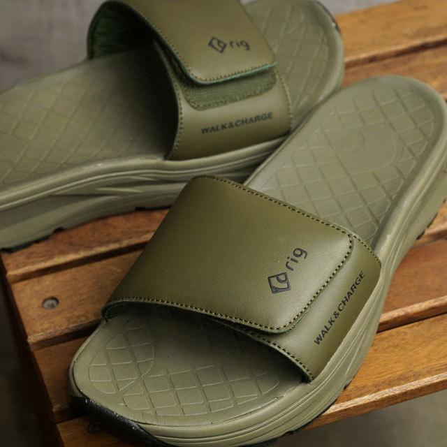 rig リグ オーガ リカバリーサンダル RG0010KH oga メンズ・レディース 疲労回復 スライドサンダル ベルクロ カーキ : ミスチーフ - 通販 - Yahoo!ショッピング