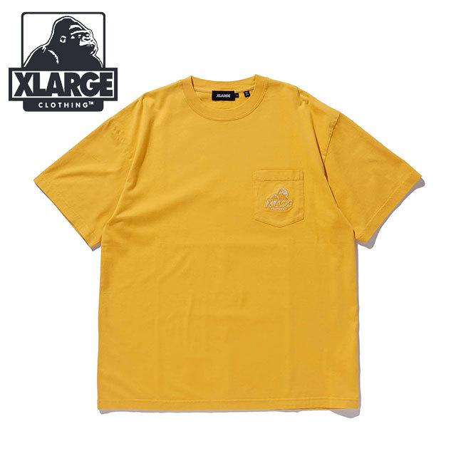 XLARGE（エクストラ ラージ） メンズ ポケットTシャツ 101222011013 SU22 EMBROIDERY SLANTED OG ...