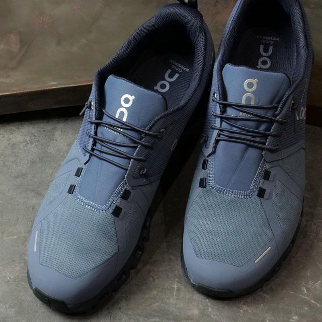 On オン メンズ スニーカー クラウド 5 ウォータープルーフ 59.98531 FW22 M Cloud Waterproof カジュアル 防水 ランニングシューズ Metal Navy ...