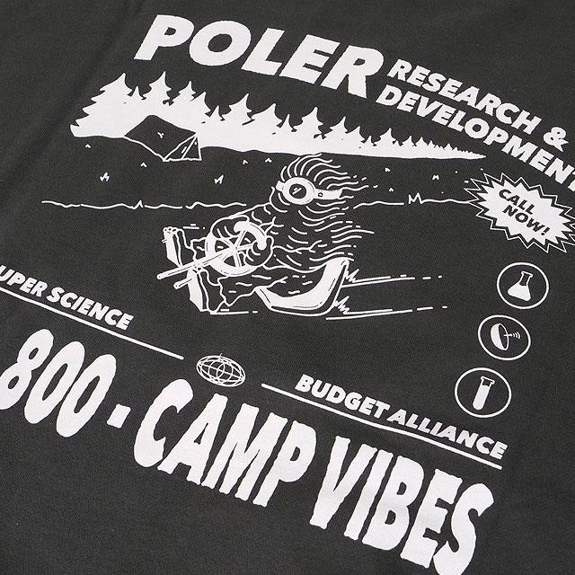 POLeR ポーラー POLER メンズ スウェット クルーネックシャツ FW22 RND SASCLOPS CREW トップス トレーナー CHARCOAL GRAY 灰 グレー系 ...