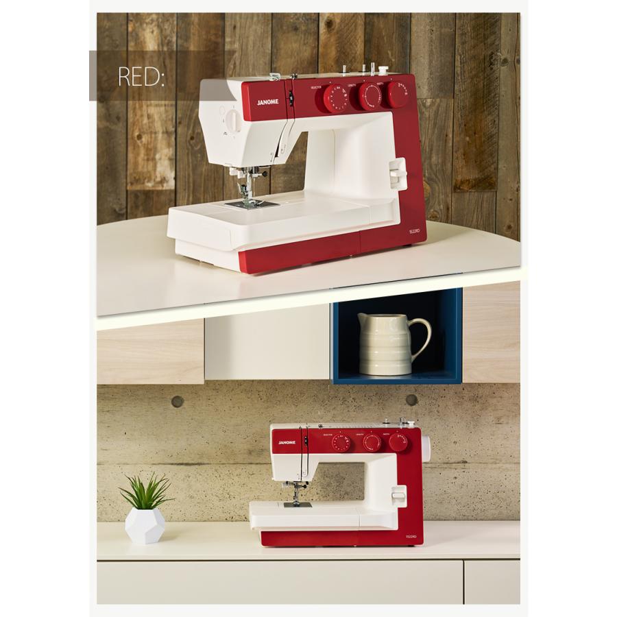 JANOME \割引クーポンあり★／ ジャノメ 垂直半回転釜仕様 電動ミシン 1522RD/1522BL : ミシン買うならミシンジャパン - 通販 - Yahoo!ショッピング