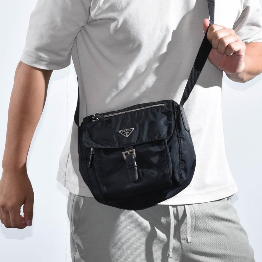 PRADA 中古USED ショルダーバッグ ナイロン ロゴ ブラック 24481 : MISHヤフー店 - 通販 - Yahoo!ショッピング