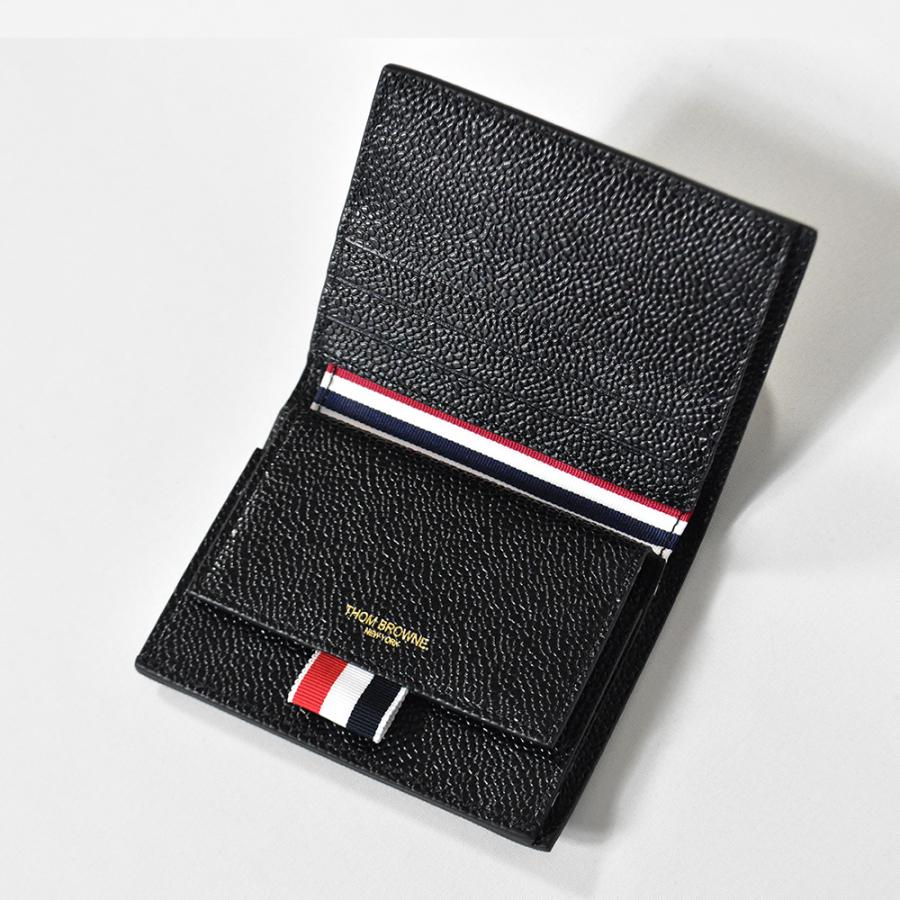 THOM BROWNE トムブラウン 財布 二つ折り 小銭入れ有り ブランド ブラック 黒 メンズ レザー シンプル MAW062A 00198 : MISHヤフー店 - 通販 - Yahoo ...