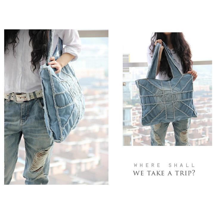 デニム バッグ レディース 子供 兼用 おしゃれ 肩掛け トートバッグ マザーズバッグ 買い物バック エコバッグ レッスンバッグ 通勤 通学 大容量 大学生 bag004 : miso a ...