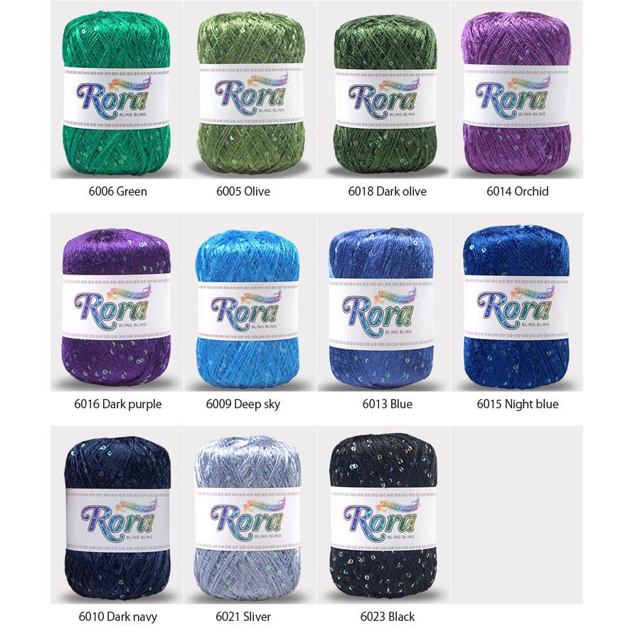 ( 手編み糸 ) ローラ スパンコールヤーン Rora Spangle yarn │ 55g 23color : 5092898352 ...