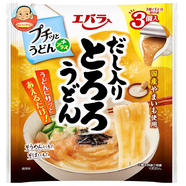 エバラ食品 プチッとうどんプラス だし入りとろろ 126g(42g×3個)×12袋入｜ 送料別 : 味園サポート ヤフー店 - 通販 - Yahoo!ショッピング