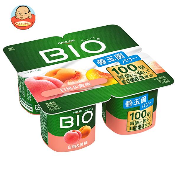 DANONe BIO ダノンジャパン ダノンビオ 白桃&黄桃 (75g×4)×6個入 メーカー 問屋直送 チルド 冷蔵品｜ 送料無料 : 味園 ...