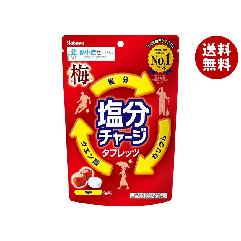 Kabaya カバヤ 塩分チャージ タブレッツ 梅 81g×6袋入｜ 送料無料 : MISONOYA ヤフー店 - 通販 - Yahoo!ショッピング