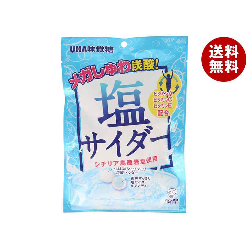 UHA味覚糖 塩サイダー 66g×6袋入×(2ケース)｜ 送料無料 : MISONOYA ヤフー店 - 通販 - Yahoo!ショッピング