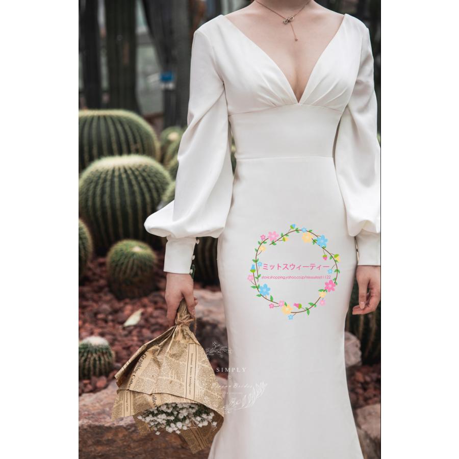 ウェディングドレス ウエディングドレス ロング丈 結婚式 ドレス