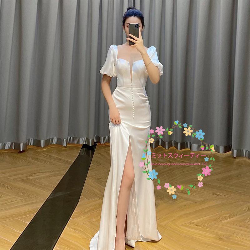 ウエディングドレス ウェディングドレス エンパイア プリンセスライン