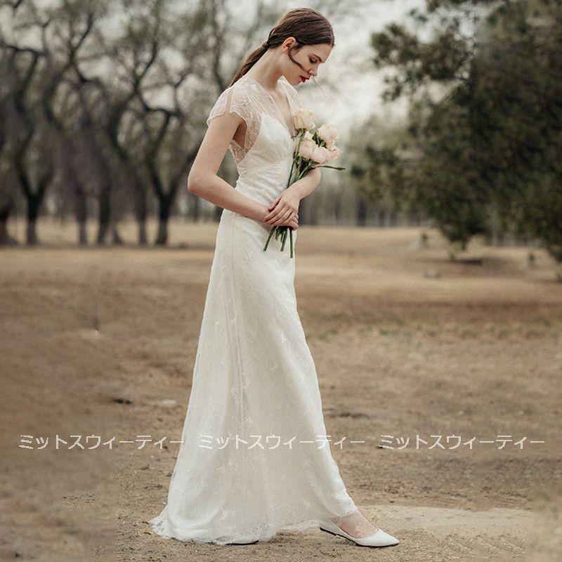 ウェディングドレス スレンダードレス 二次会 花嫁 キャミソール シンプル 白 結婚式 海外挙式 パーティードレス 披露宴 ブライダル ロングドレス 大きいサイズ ウェディングドレス スレンダードレス 二次会 花嫁 キャミソール