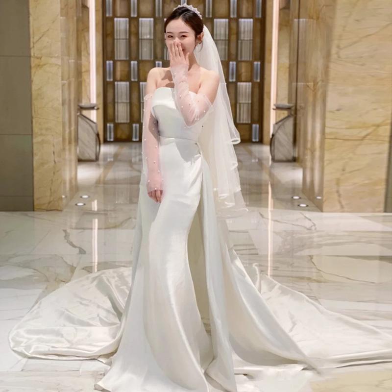 ウェディングドレス 二次会 結婚式 ブライダル マーメイドライン