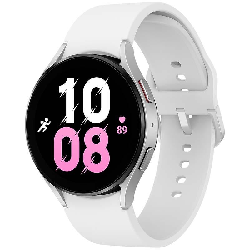 Galaxy Watch Samsung 5 R910 アルミニウムフレーム 44mm Bluetooth シルバー 新品 スマートウォッチ ...