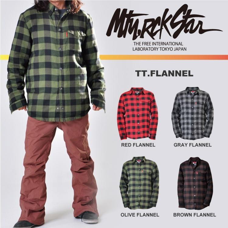 14-15 MTN.ROCK STAR(マウンテンロックスター) T.T FLANNEL JACKET/ 40%OFF割引セール 【送料無料 ...