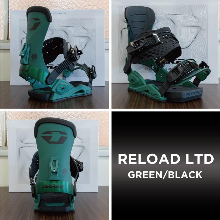 【予約】24-25 DRAKE RELOAD LTD (ドレイクバインディング リロード) -GREEN/BLACK- (スノーボード ...