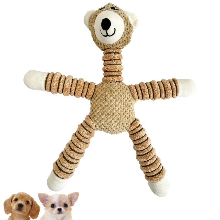 FOily TOily 犬 おもちゃ 噛む 玩具 頑丈 犬用 ぬいぐるみ 音が鳴る 歯磨き 引っ張り 小型中型犬 プレゼント ギフト ...