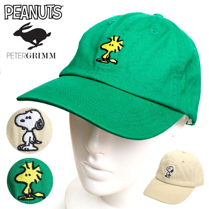 PEANUTS PETER GRIMM×PEANUTS ピーターグリム ピーナッツ ツイルキャップ 刺繍 DAD CAP スヌーピー ウッドストック 帽子 コットン100％ メンズ レディース ...