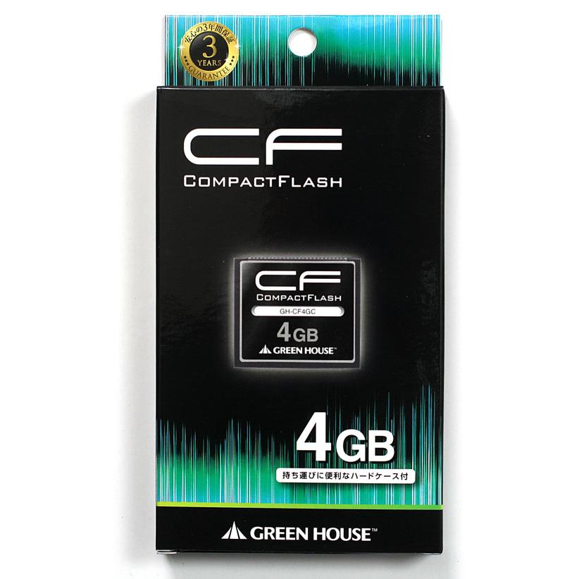 GREEN HOUSE（パソコン） [3年保証 相性保障]グリーンハウス 4GB CFカード GH-CF4GC : カメラのミツバ - 通販 - Yahoo!ショッピング
