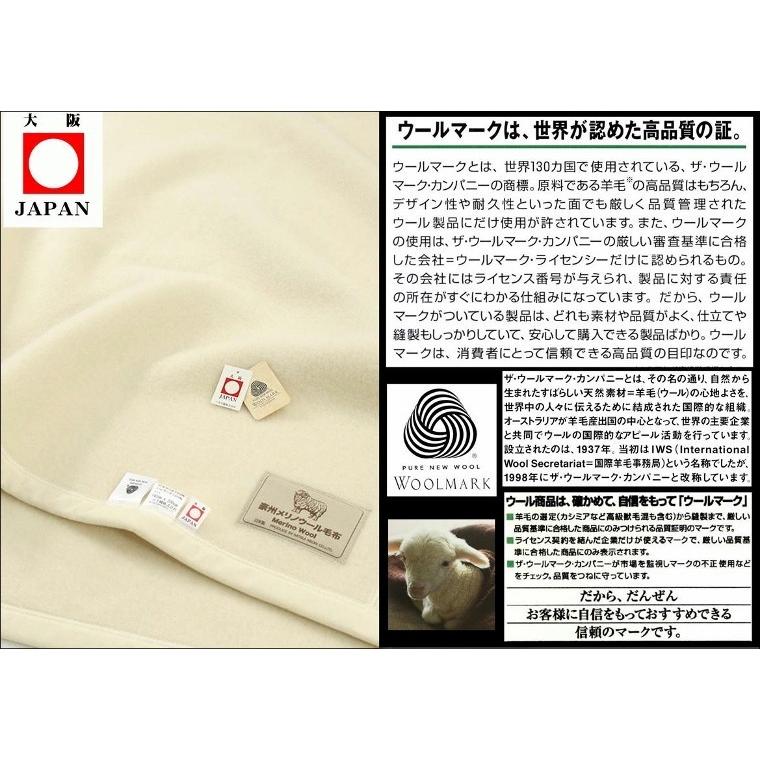 三井毛織 毛布 スリープイン メリノ ウール毛布 シングル 三井毛織 毛布 スリープイン メリノ ウール毛布 シングル