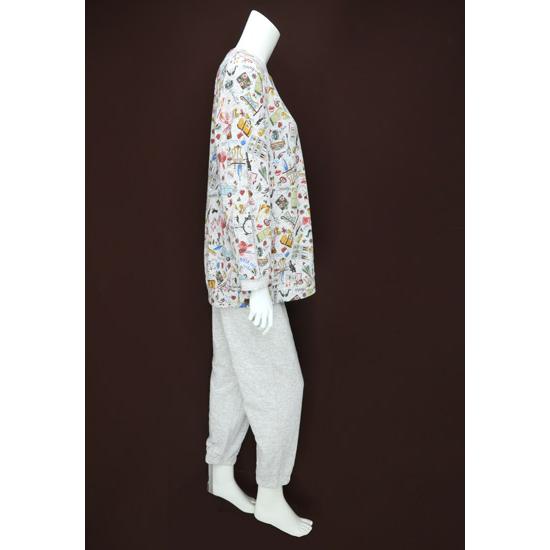 チュニック TUNIC パジャマ グレー T26362P : ミツキ - 通販 - Yahoo!ショッピング
