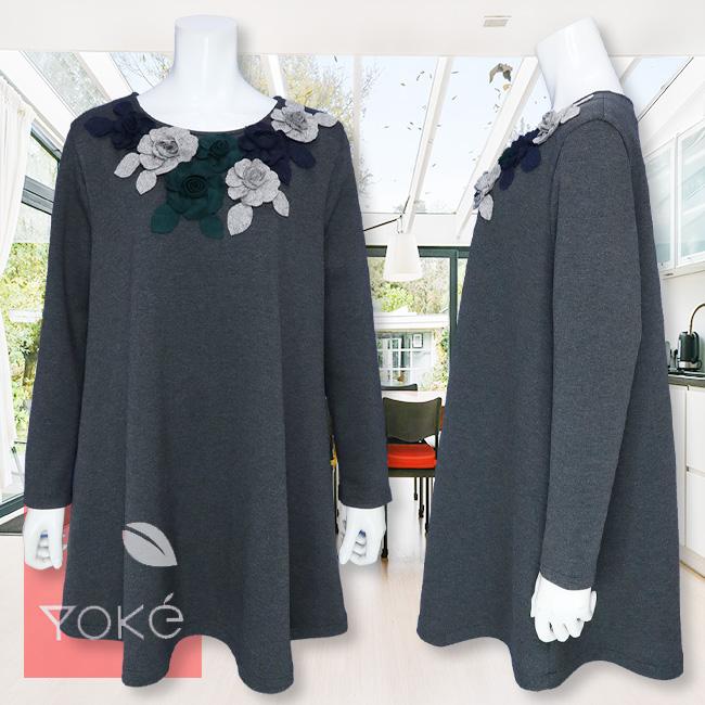 ヨーク YoKe チュニック 日本製 チャコールグレー Y21058 : ミツキ - 通販 - Yahoo!ショッピング