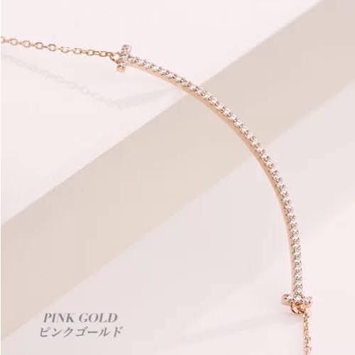 【SALEお買い得】ネックレス スマイル S925 レディース tスマイル ローズゴールド 18k CZダイヤモンド 金属アレルギー プレゼント ギフト袋付 nl02 : 三月shop ...