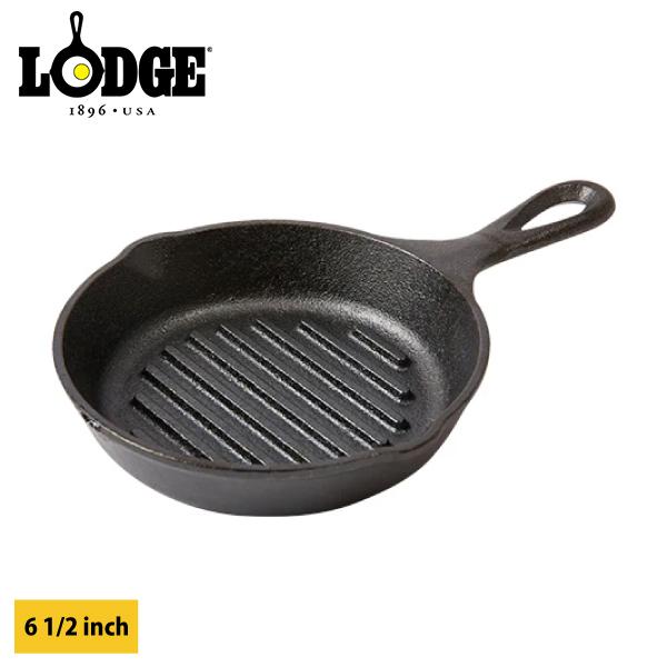 LODGE（ロッジ） グリルパン6 1/2 L3GP キャンプ用品 鉄分 がとれる 鉄鍋 てつなべ : ニッチ・リッチ・キャッチ - 通販 ...