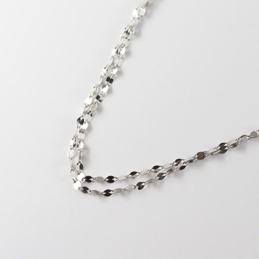 ネックレスチェーン レディース PT999 pt プラチナ 純プラチナ ネックレス チェーン 2連 ツイントップ ペタル プレゼント ギフト : MITURE - 通販 - Yahoo!ショッピング