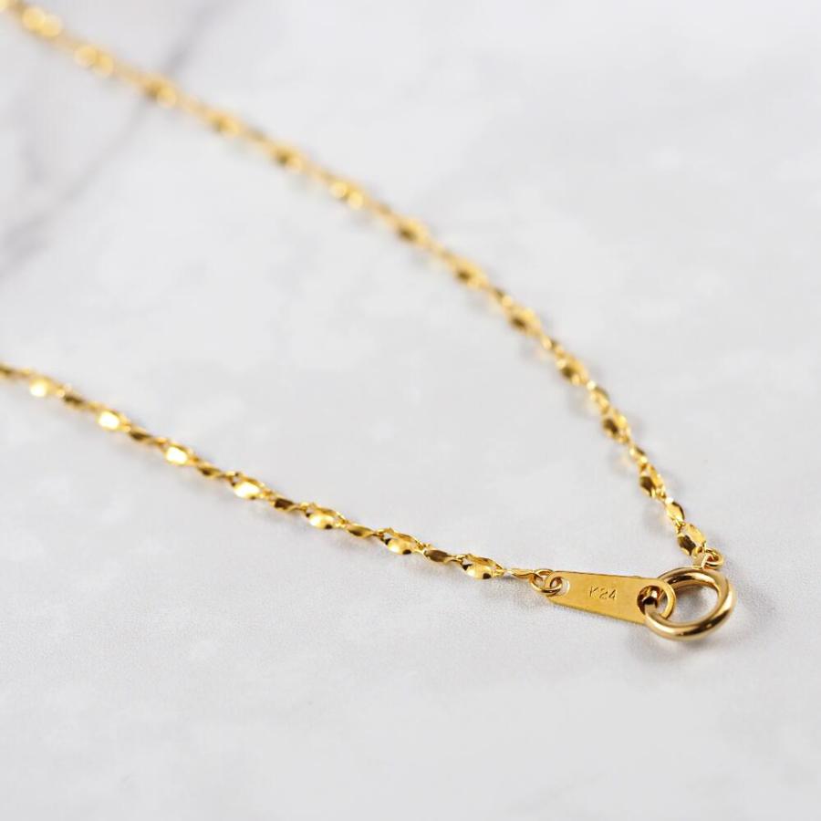 K24 24金 ネックレス レディース ネックレス ゴールド 金 42cm ペタル チェーン ペタルチェーン ゴールドチェーン :14444:MITURE - 通販 - Yahoo!ショッピング