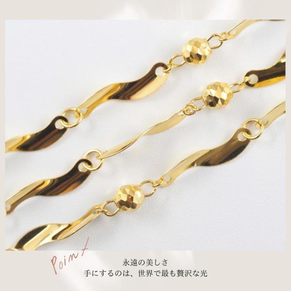 24金 K24 純金 ネックレス 42cm ボリューム ひねり ツイスト デザインネックレス : MITURE - 通販 - Yahoo!ショッピング