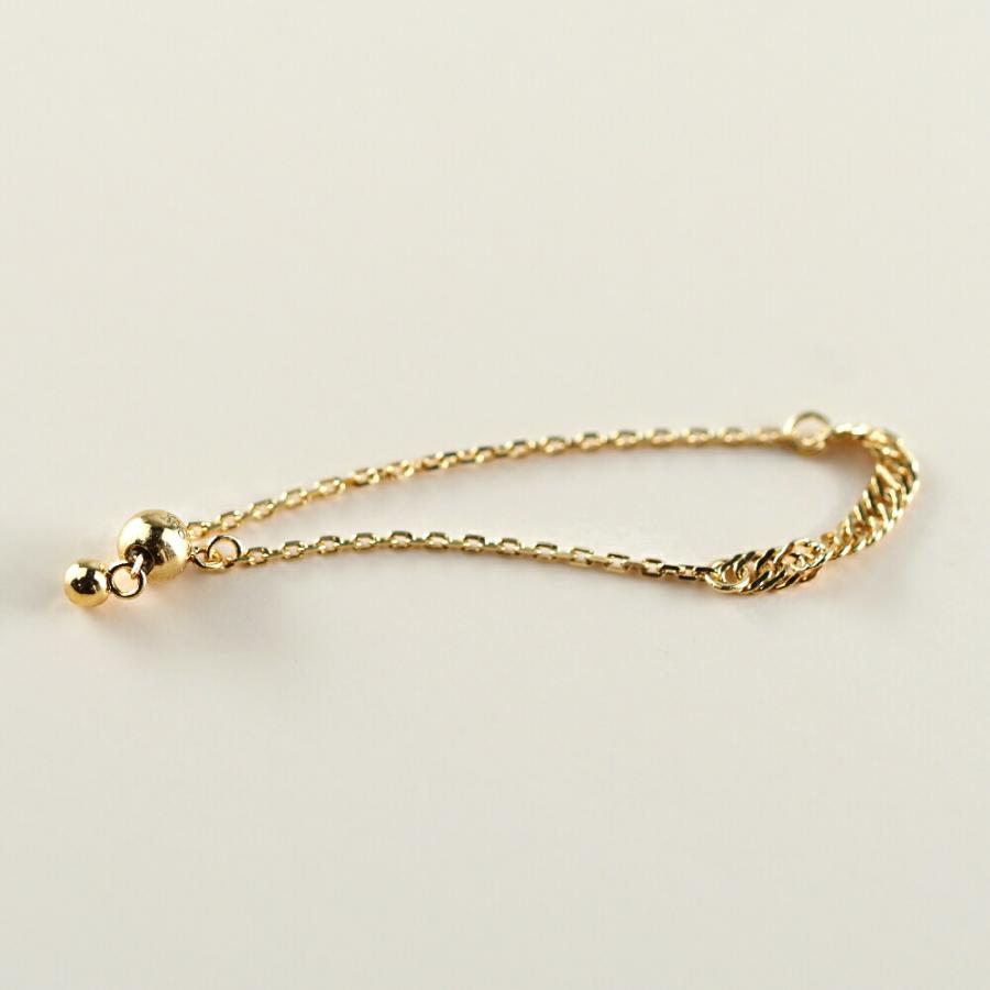 18金 リング 指輪 k18 チェーンリング 鎖 シンプル 重ね付け スクリュー 華奢 ジュエリー レディース ブランド プレゼント おすすめ :26638:MITURE - 通販 ...