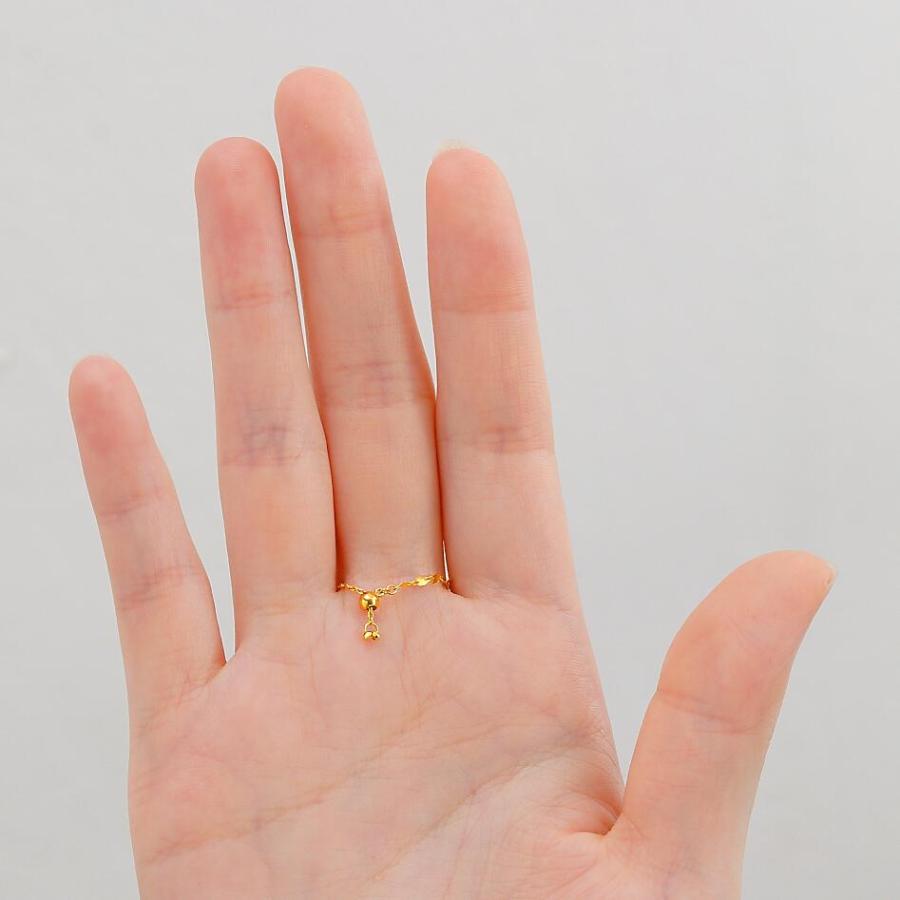 k24 24K 24金 指輪 ゆびわ リング チェーンリング チェーン ペタル ペタルチェーン 鎖 シンプル 重ね付け 女性 華奢 ジュエリー ブランド プレゼント おすすめ : 27054 ...