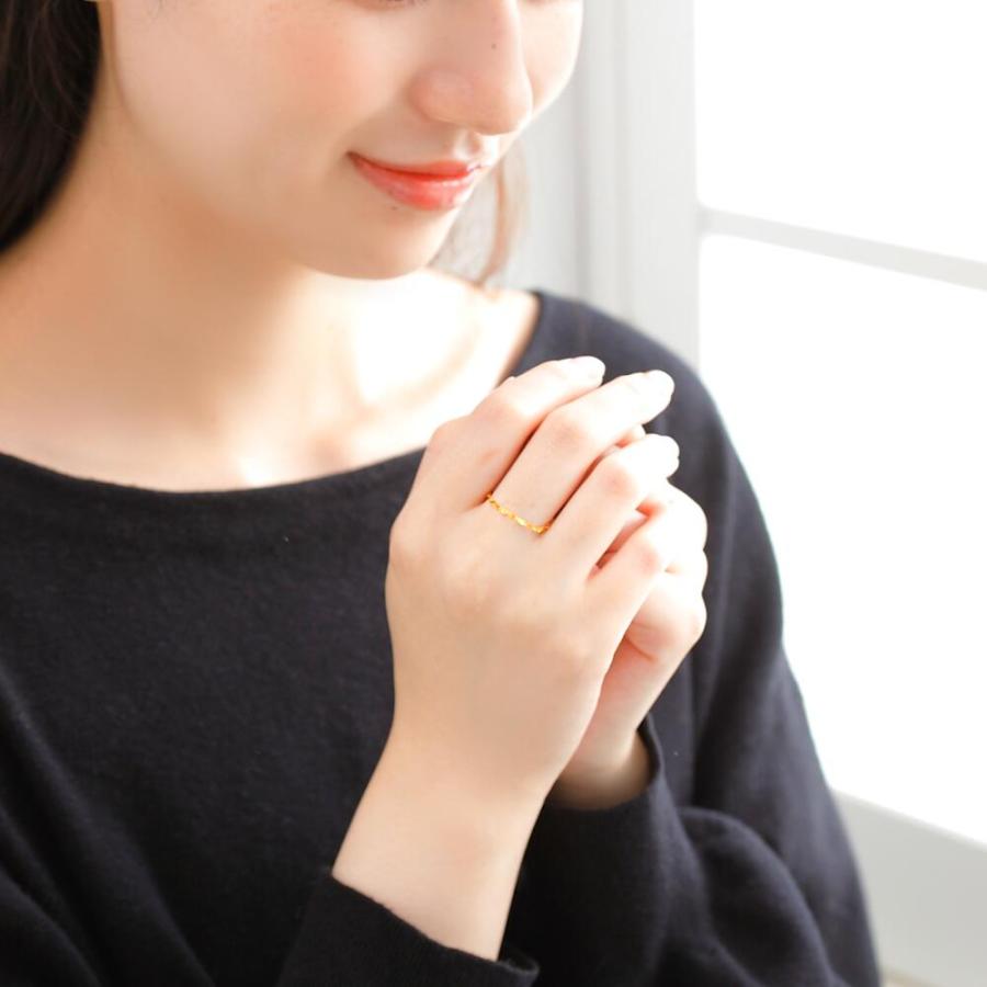 k24 24K 24金 指輪 ゆびわ リング チェーンリング チェーン ペタル ペタルチェーン 鎖 シンプル 重ね付け 女性 華奢 ジュエリー ブランド プレゼント おすすめ : 27054 ...