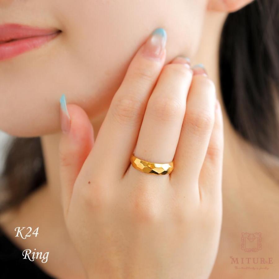 24金指輪 24金 指輪 純金 ゴールド リング k24 ゆびわ 24k 地金 槌目 レディース メンズ シンプル : MITURE - 通販 - Yahoo!ショッピング