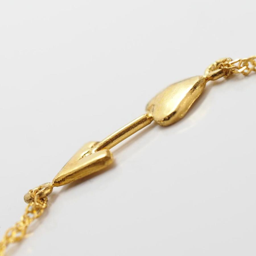 K24 24金 k24 24kネックレス レディース ネックレス 矢 キューピット アロー ゴールド 金 スクリュー チェーン お守り アミュレット ゴールドチェーン :28704 ...