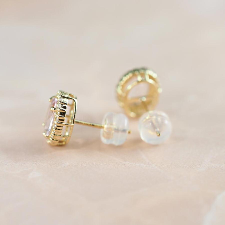 モルガナイト ピアス 18金 k18 ダイヤ ダイヤ取り巻き 18k モルガナイト ピアス 18金 k18 ダイヤ ダイヤ取り巻き 18k