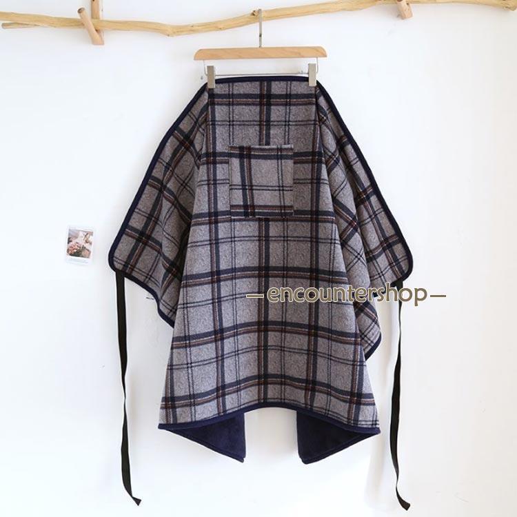 ロング 巻きスカート 裏ボア フリース チェック柄 ブランケット ポカポカ 2WAY 腰巻き ラップスカート ひざ掛け : mitusawa10 - 通販 - Yahoo!ショッピング