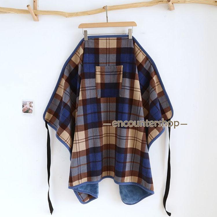 ロング 巻きスカート 裏ボア フリース チェック柄 ブランケット ポカポカ 2WAY 腰巻き ラップスカート ひざ掛け : mitusawa10 - 通販 - Yahoo!ショッピング