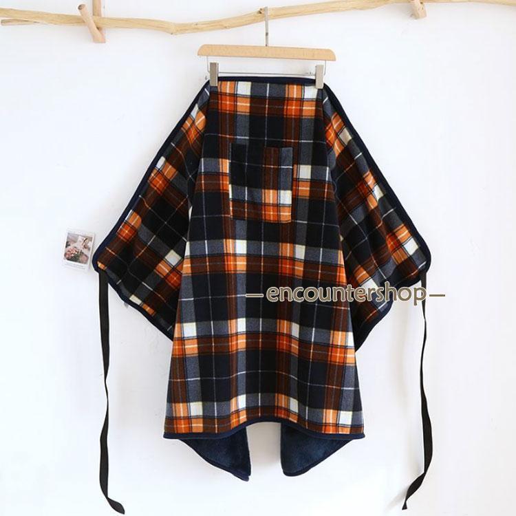 ロング 巻きスカート 裏ボア フリース チェック柄 ブランケット ポカポカ 2WAY 腰巻き ラップスカート ひざ掛け : mitusawa10 - 通販 - Yahoo!ショッピング