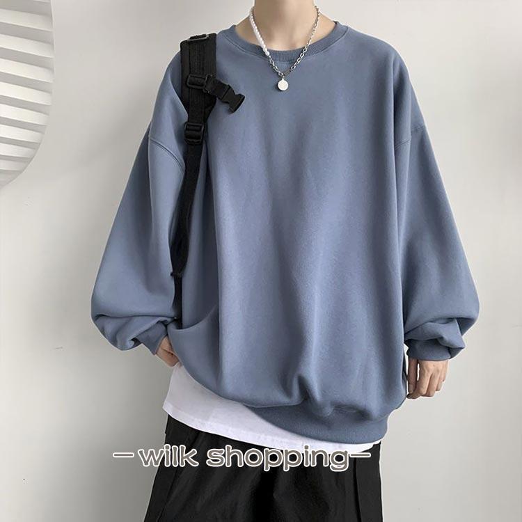 全10色 トレーナー スウェット メンズ レディース プルオーバー トップス 長袖 大きいサイズ クルーネック ゆったり シルエット 無地 カジュアル : mitusawa10 - 通販 ...