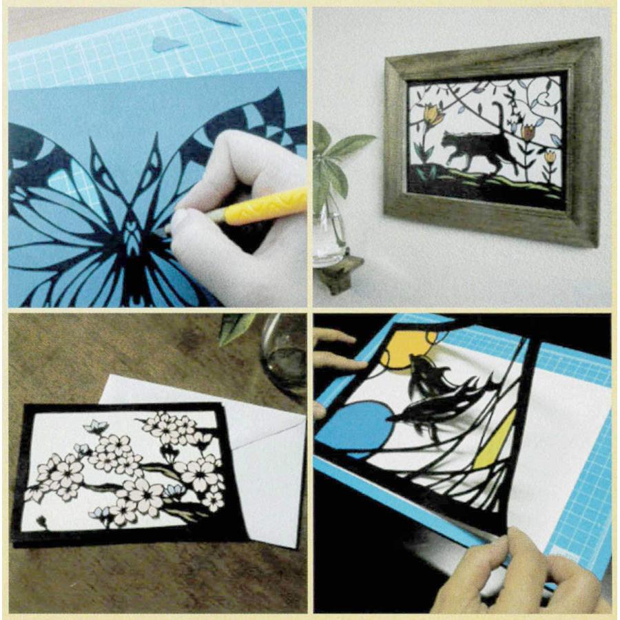 トラストプリンティング 切り絵 キット Shiny Blue/ゆめのくに A4 BA4-H02 : みうハウス - 通販 - Yahoo!ショッピング