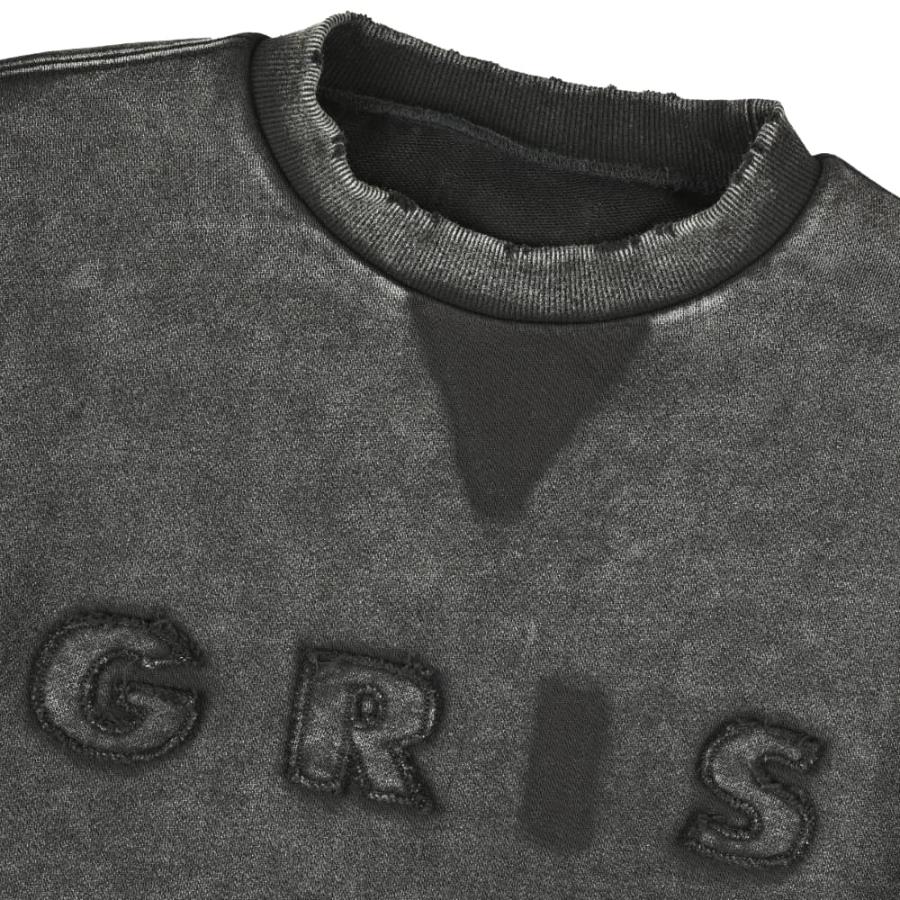 GRIS グリ Relief sweat BLACK CU001 : 124fw00590013 : ミックスミックス - 通販 ...
