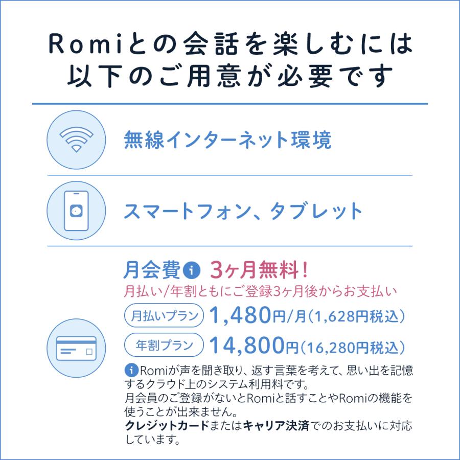 Romi MIXI公式 コミュニケーションロボット ロミィ AI ロボット ホワイト 家庭用 自律型 学習 会話 英会話 音声認識 日本製 ROMI-P02W : ミクシィ Yahoo!店 ...
