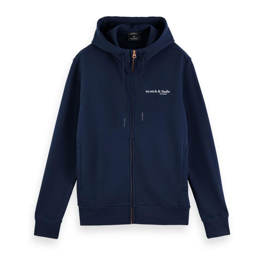 スコッチアンドソーダ パーカー メンズ 正規販売店 SCOTCH＆SODA ジップアップパーカー オーガニックコットン OR クリスマス プレゼント ラッピング SCOTCH＆SODA（スコッチアンドソーダ） パーカー メンズ 正規販売店