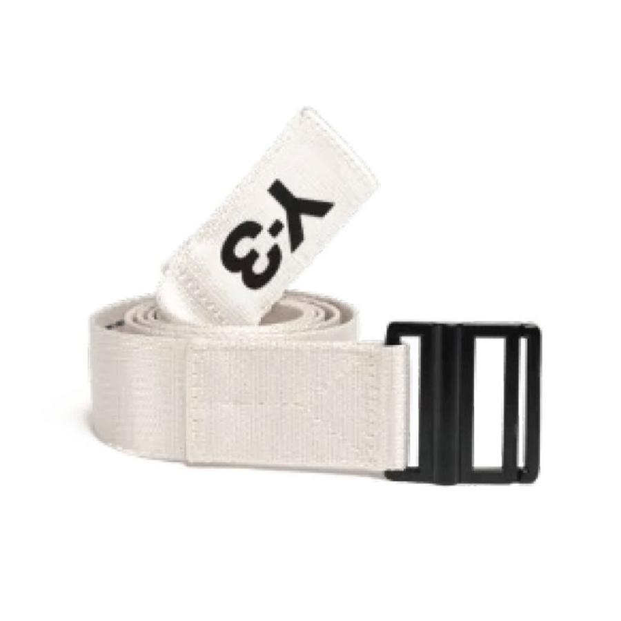 Y-3 ワイスリー メンズ レディース ベルト 正規品 メタルバックル ロゴプリント CL L BELT H63102 TALC : ブランド ...