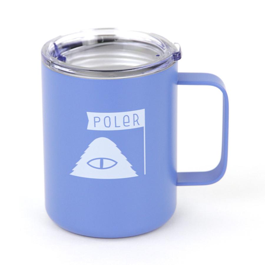 POLeR ポーラー マグカップ メンズ レディース 正規販売店 POLER アウトドア キャンプマグカップ 蓋つき INSULATED MUG POP BLUE 223ACM9104 ...