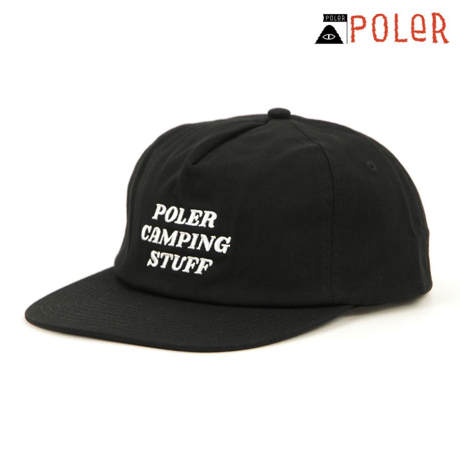 POLeR ポーラー キャップ メンズ レディース 正規販売店 POLER 帽子 CAMPING STUFF HAT BLACK 224ACU7002 : ブランド品インポートセレクトショップ ...