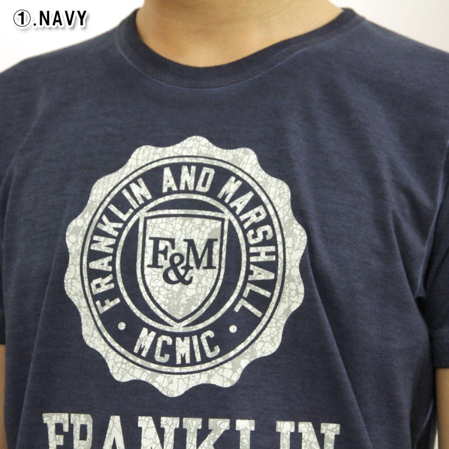 フランクリン マーシャル Tシャツ 正規販売店 FRANKLIN＆MARSHALL 半袖Tシャツ クルーネック LOGO TEE BLACK TSMF188AN 45181 4013 クリスマス プレゼント ラッピング FRANKLIN & MARSHALL（フランクリンマーシャル） フランクリン